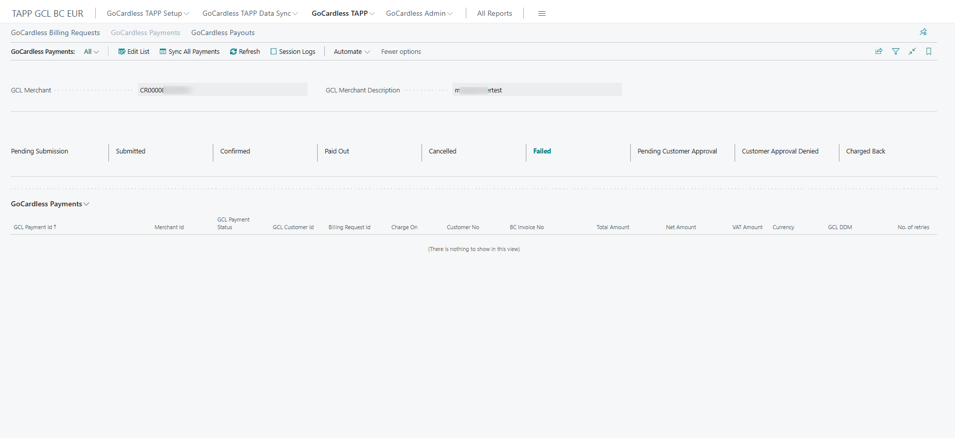 Synchronizing Payments - Bluefort Learn